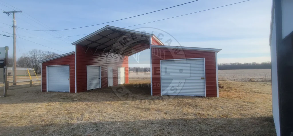 CHAMPAIGN IL METAL BARN - RV Carports - RV Carport Sacramento