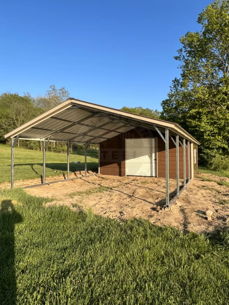 CLIFTON TX METAL GARAGE - RV Carports - RV Carport Sacramento