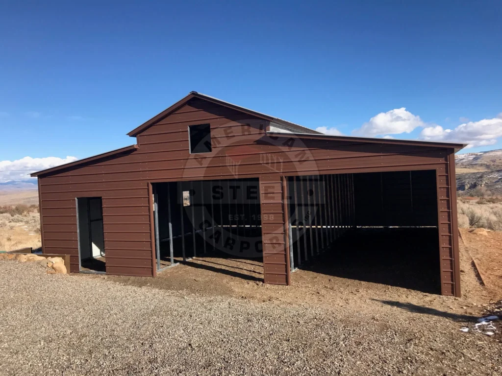NOBLESVILLE IN METAL BARN - RV Carports - RV Carport Sacramento